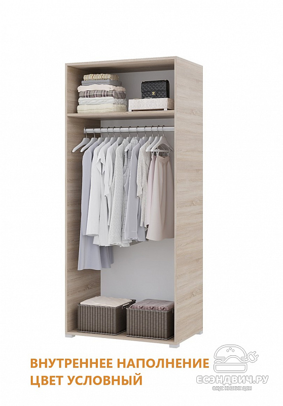 Шкаф 2 х дв 0 8 1 83 Сандро Белый Бетон Gnt Vr Купить Распашные шкафы с доставкой Сеть