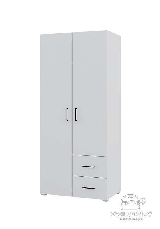 Шкаф 2 х дв с ящ 0 8 1 83 Сандро Белый Gnt Vr Купить Распашные