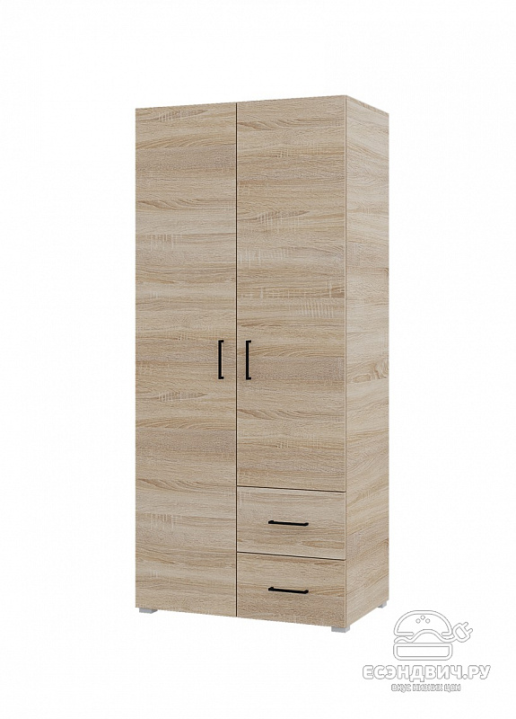 Шкаф 2 х дв с ящ 0 8 1 83 Сандро Сонома Gnt Vr Купить Распашные шкафы с доставкой Сеть
