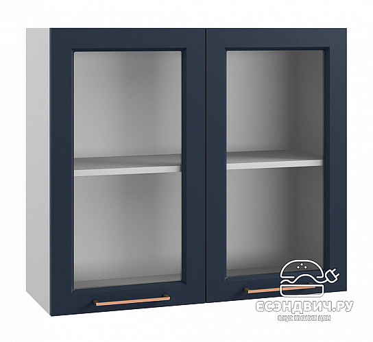 Шкаф 800 "Йорк" (МДФ) (Черника/Стекло) /DSV/Kv/ПС800. Купить Йорк ...