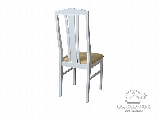 Стул N "Comfort"(Массив дерева)(Белый/Жаккард Андрис бежевый)/Vs/С3 ...